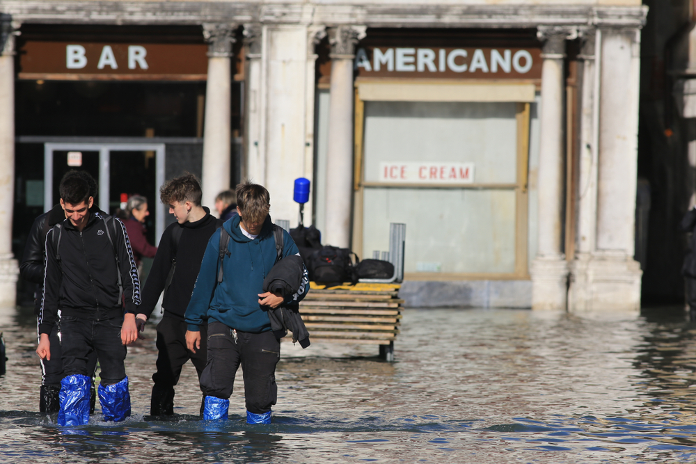 Venice is Sinking as the Sea Level Rises