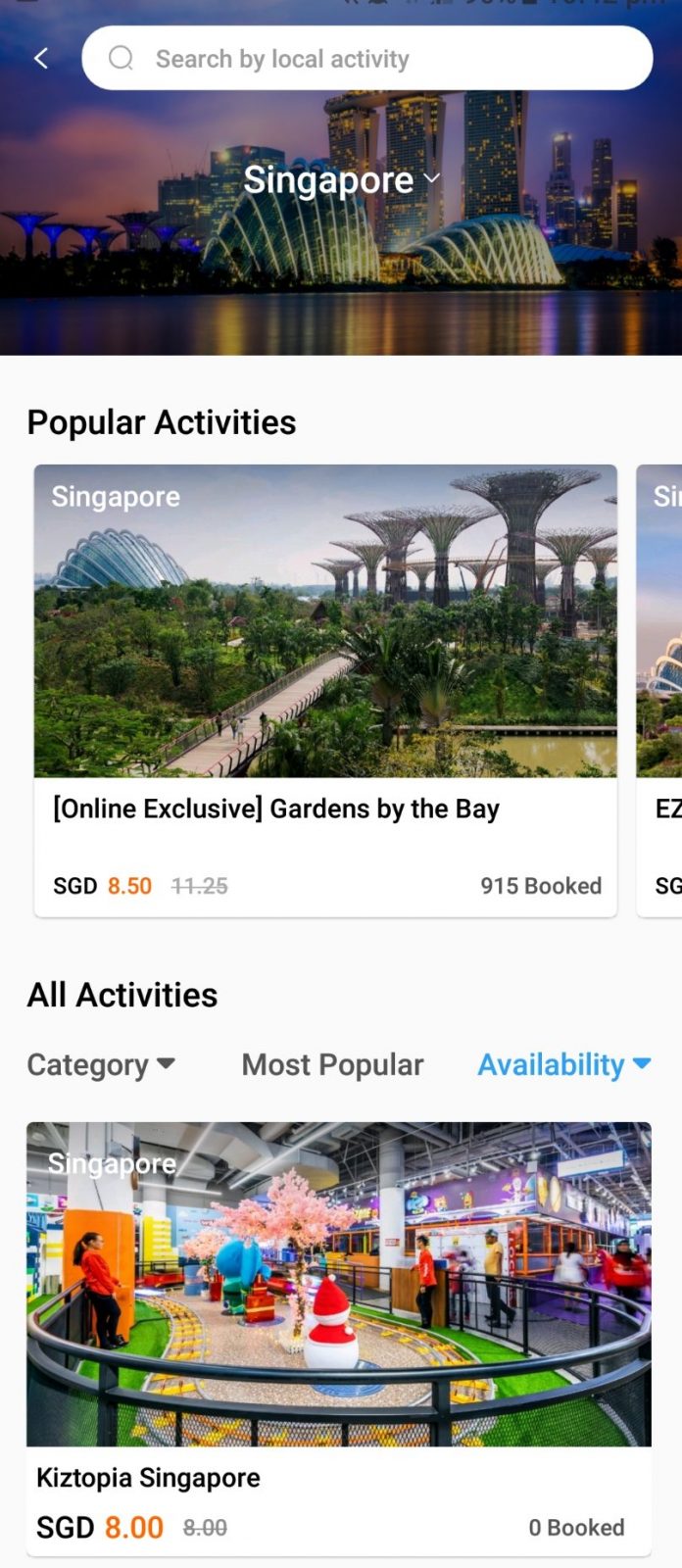 Singapore: Discover and Book Things To Do, and Even Hail A Ride Near ...