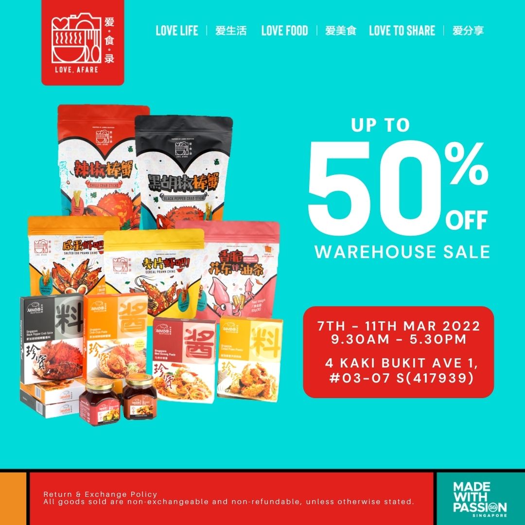 Love, Afare’s Warehouse Sale offers up to 50% off JUMBO-inspired snacks ...