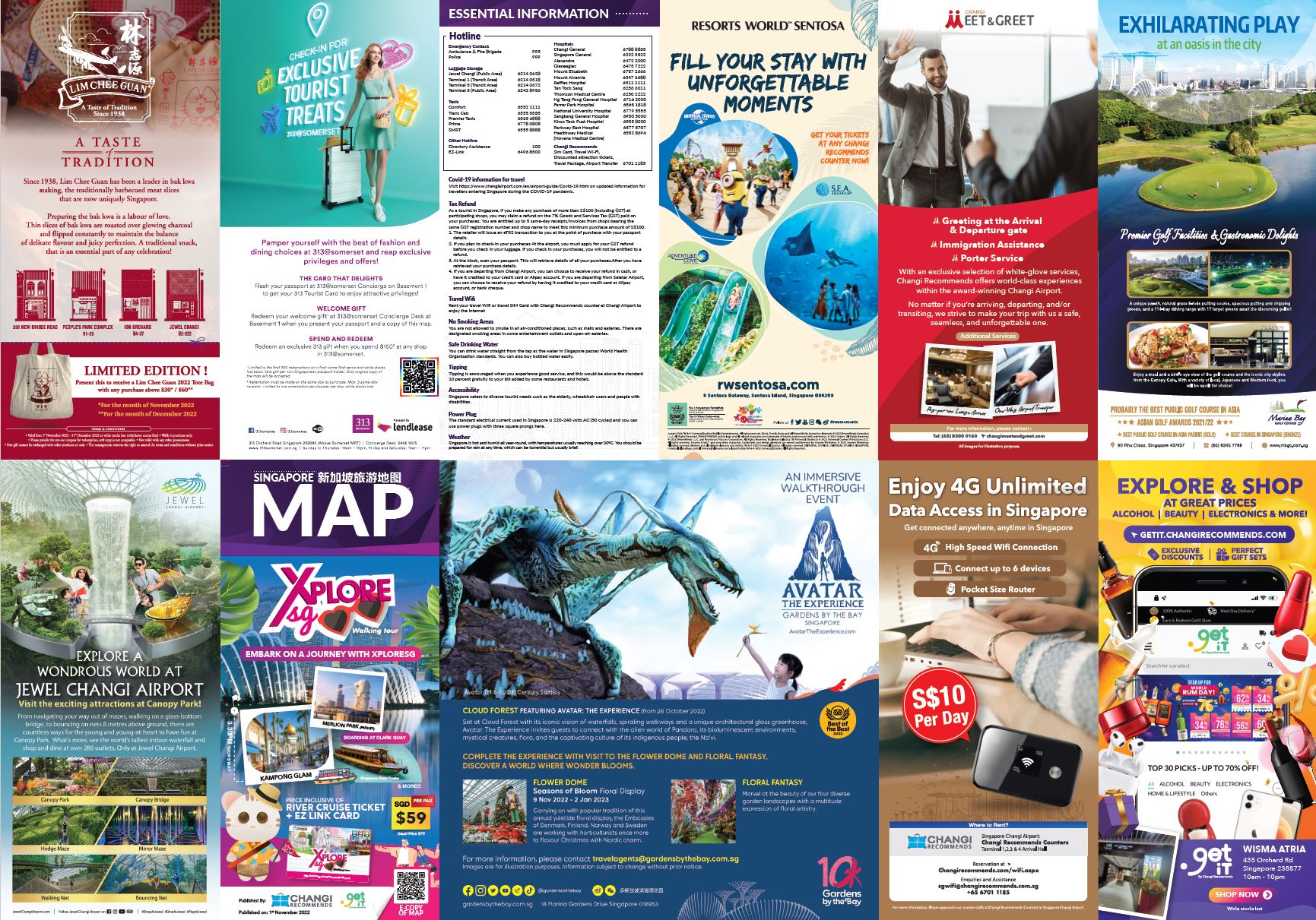 Singapore Map 新加坡旅游地图