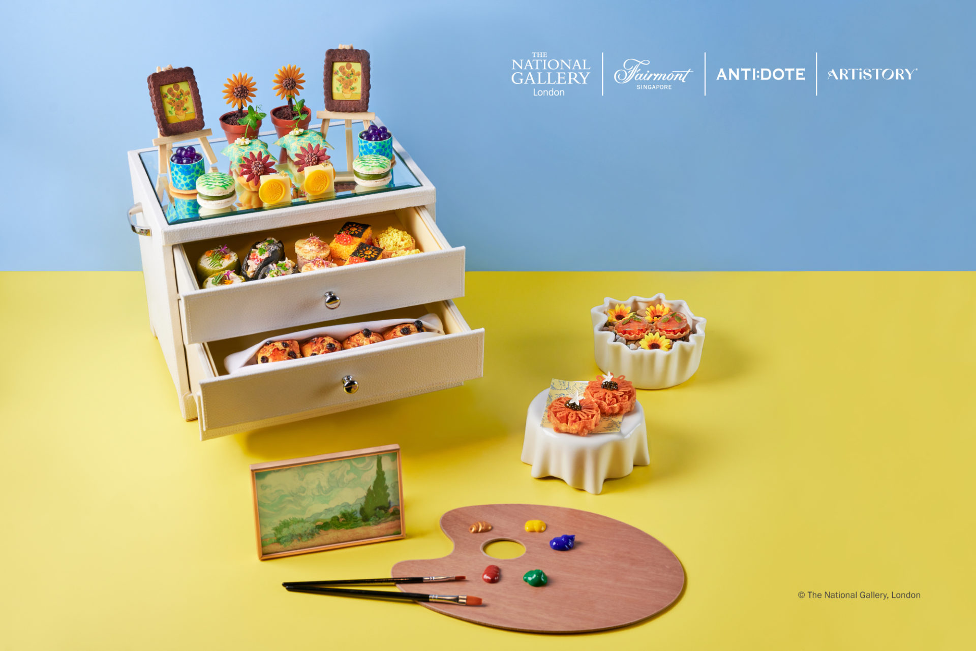 Picture-Perfect Moment at Vincent van Gogh Inspired Afternoon Tea