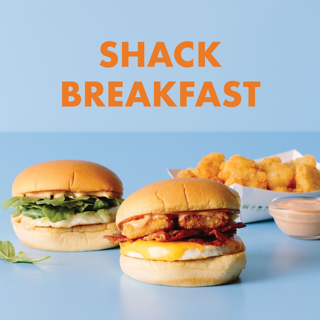 ShakeShack's New Breakfast Menu Available Till 11:00AM Daily!