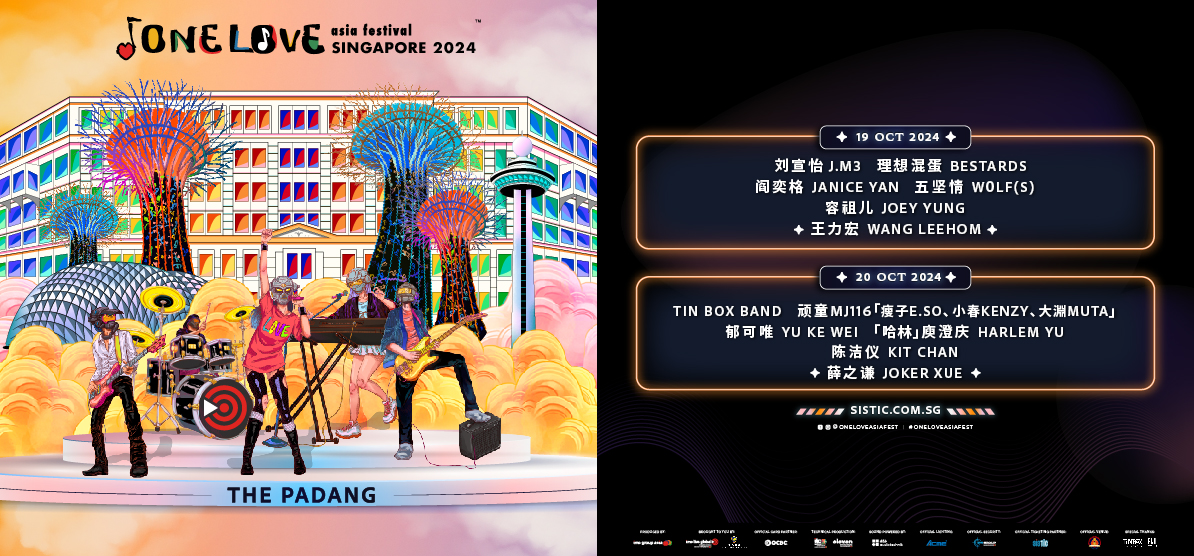 One Love Asia Festival Singapore 2024 in October Featuring 10 ...