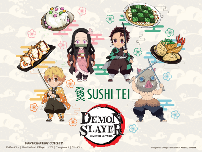 Anime Fans Rejoice: Sushi Tei X Demon Slayer - A Menu That Is ...