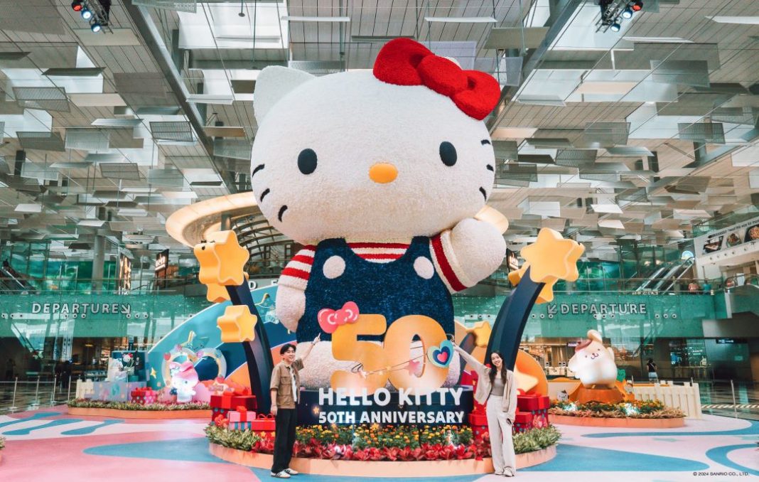 Hello Kitty's 50th Anniversary Celebration at Changi Airport - Carnival ...